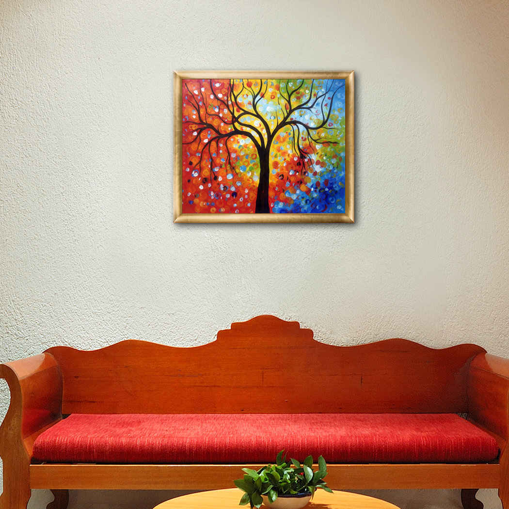 Tori Home Rainbow Tree by Celito Medeiros - Picture Frame Painting Print on Canvas | Wayfair